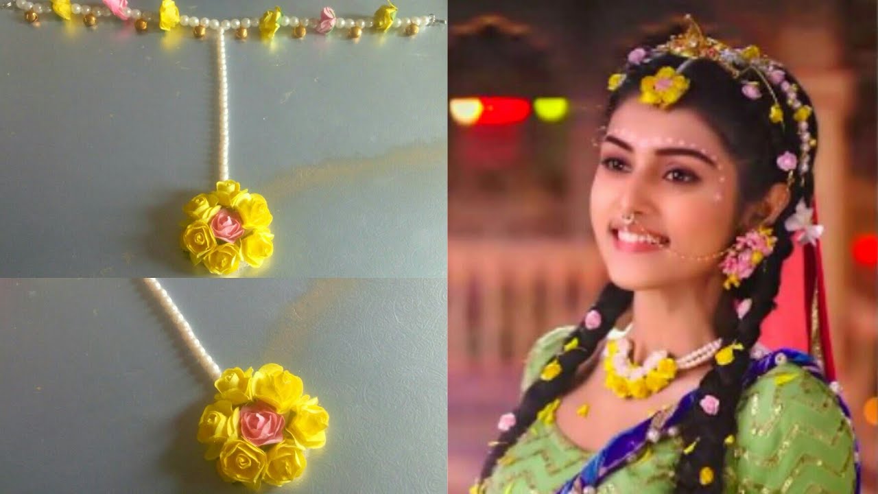 Radha's inspired promo jewellery || Maang tika || #3 || Mallika Singh ...