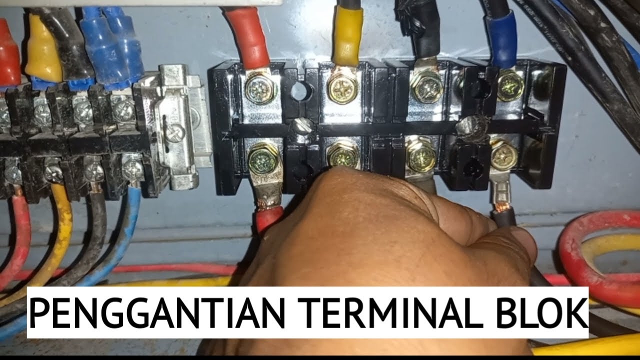 Cara Penggantian terminal blok - YouTube