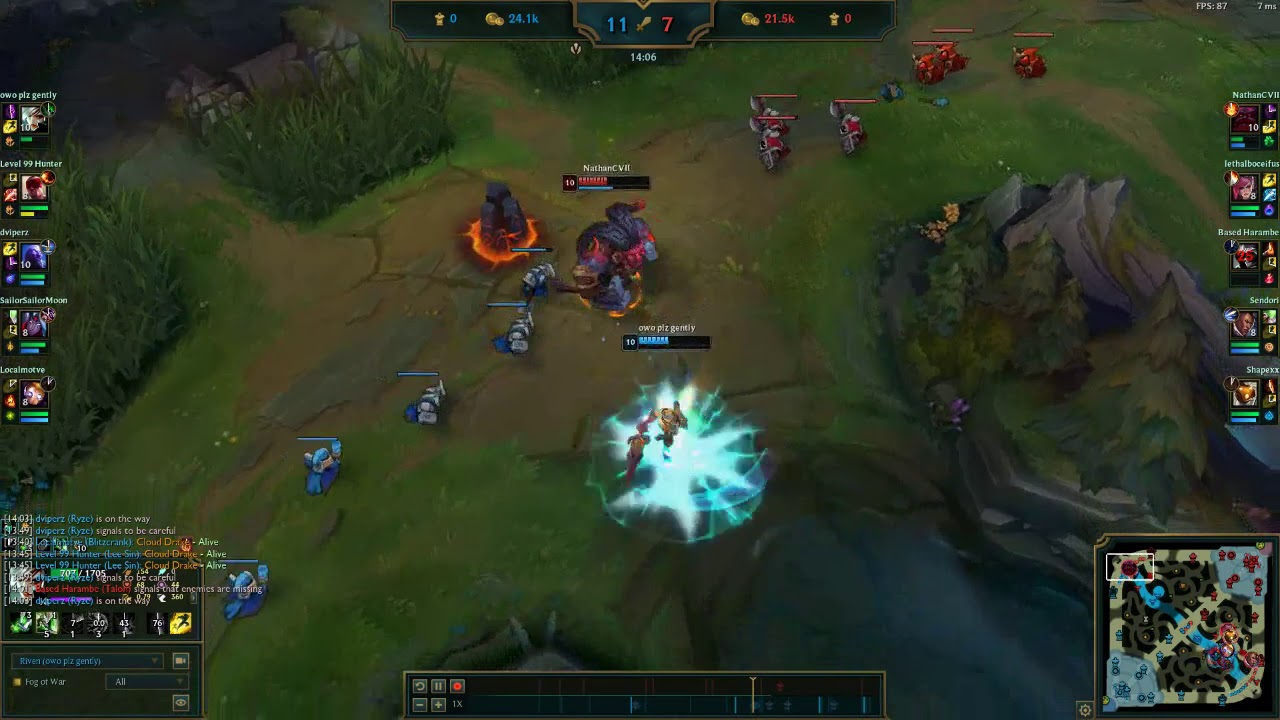 Riven and Ornn fight for one minute and no one dies. - YouTube