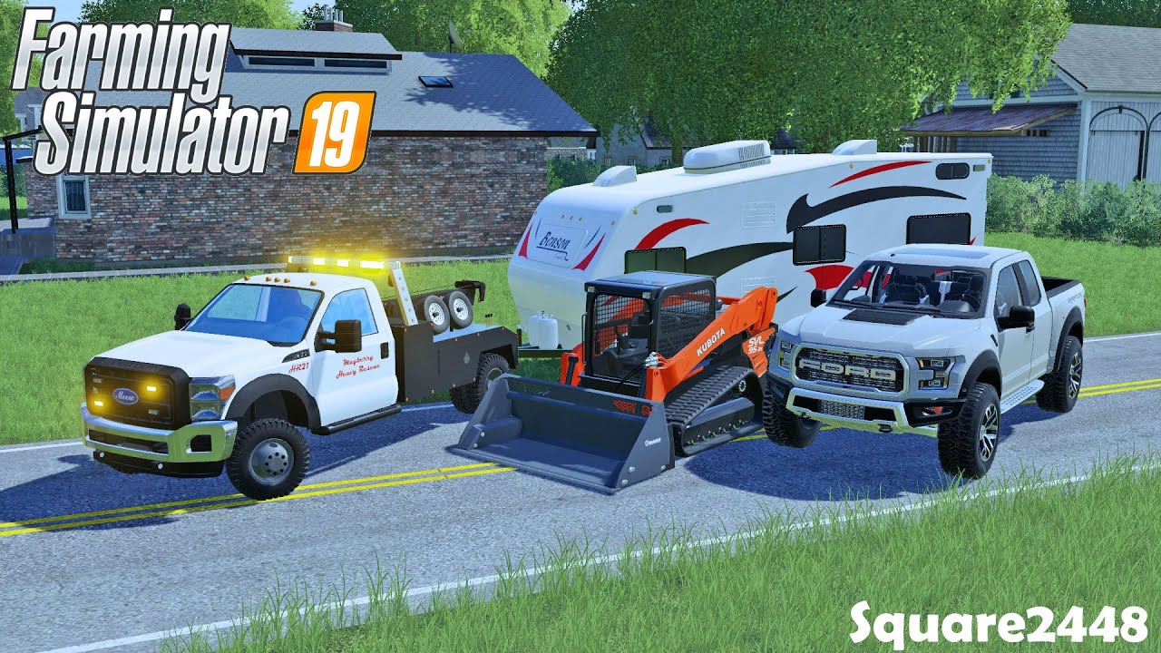 Repoing Toy Hauler & Kubota Skidsteer | Ford Raptor | Repo Trucks ...