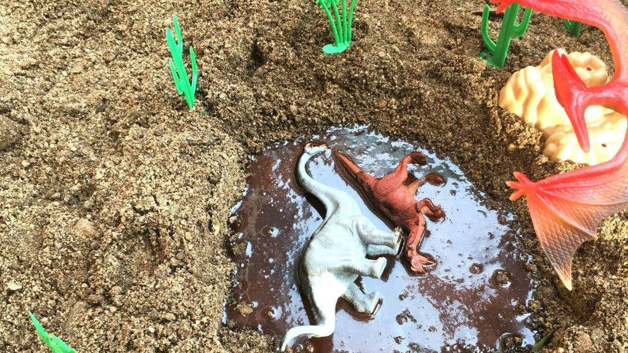 Dinosaurs Stuck in Mud - YouTube