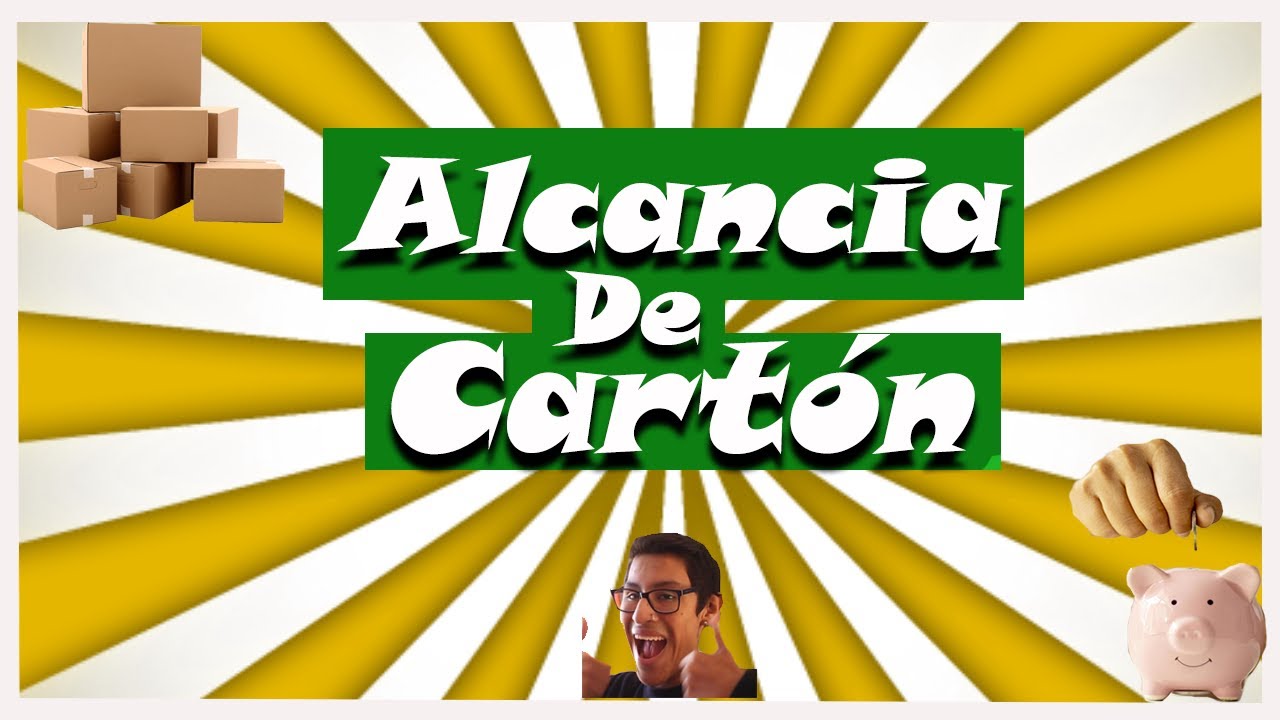 Como Hacer Una Alcancía De Cartón - YouTube