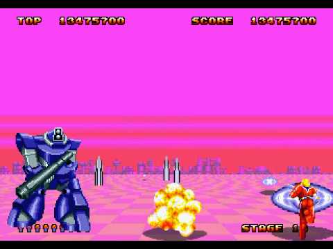 Space Harrier II playthrough - Sega Mega Drive/Genesis - YouTube