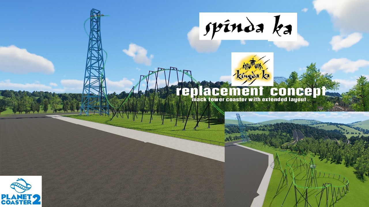 Spinda Ka- (Kingda Ka replacement concept) Mack tower coaster with ...