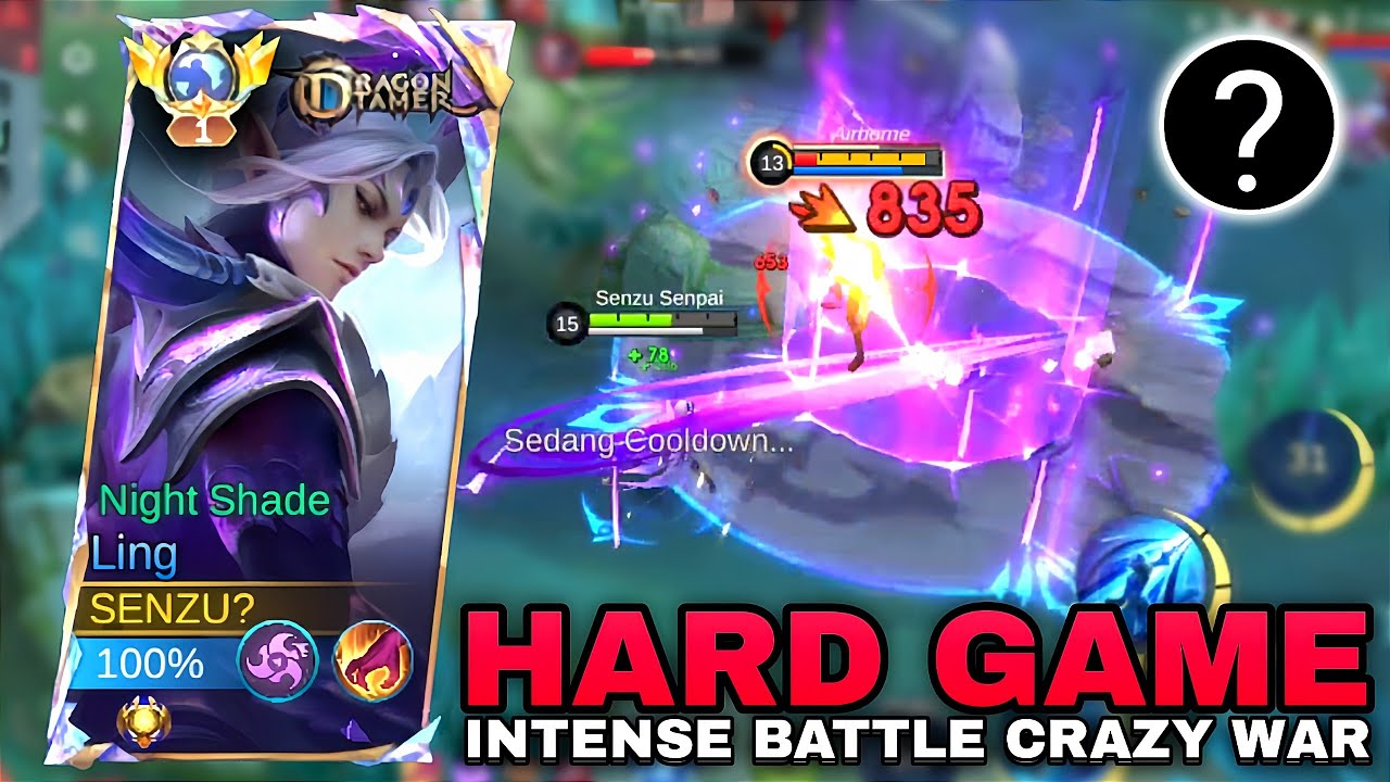 LING HARD GAME!! INTENSE BATTLE - LING CARRY THE TEAM IN THIS MATCH ...