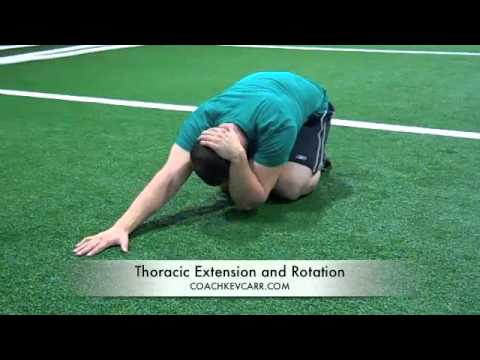 Kneeling Thoracic Extension and Rotation - YouTube