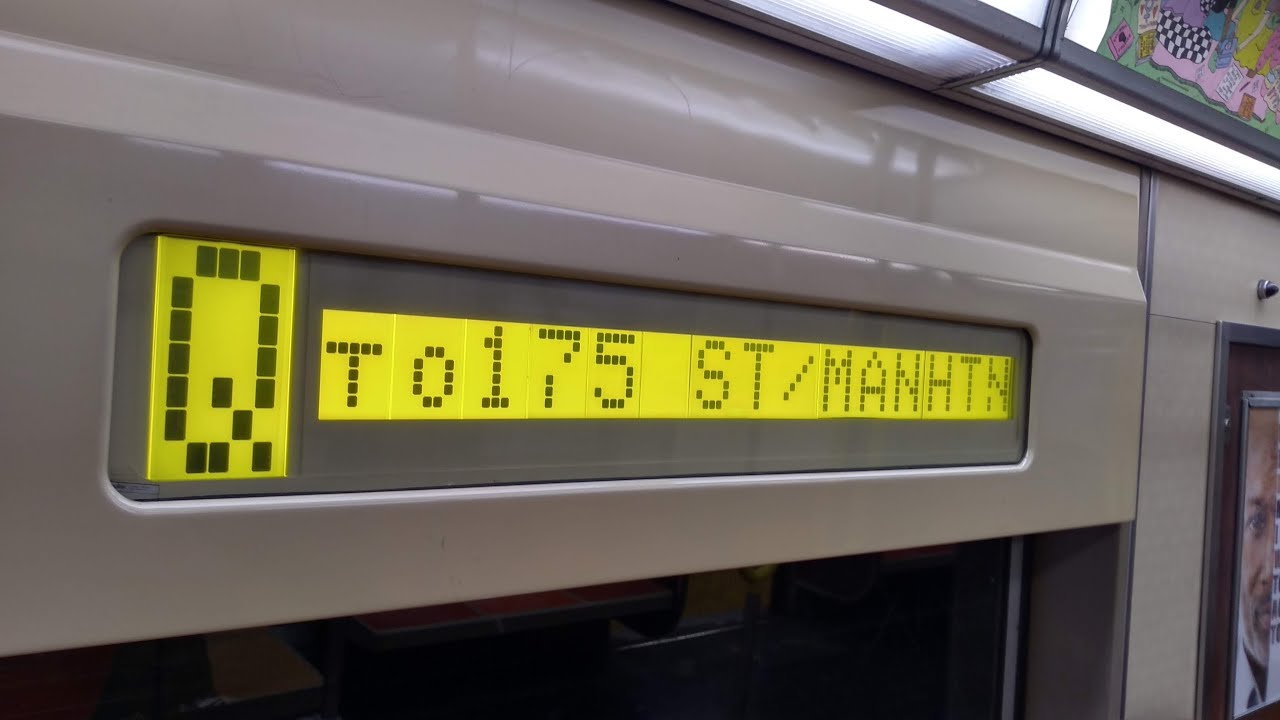NYC Subway HD: Pullman Standard R46 with Q to 175 St Program @18 Avenue ...