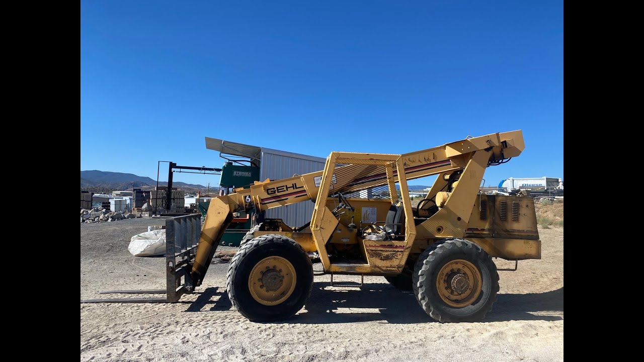 Lot 323: GEHL 573A DynaLift Telehandler - YouTube
