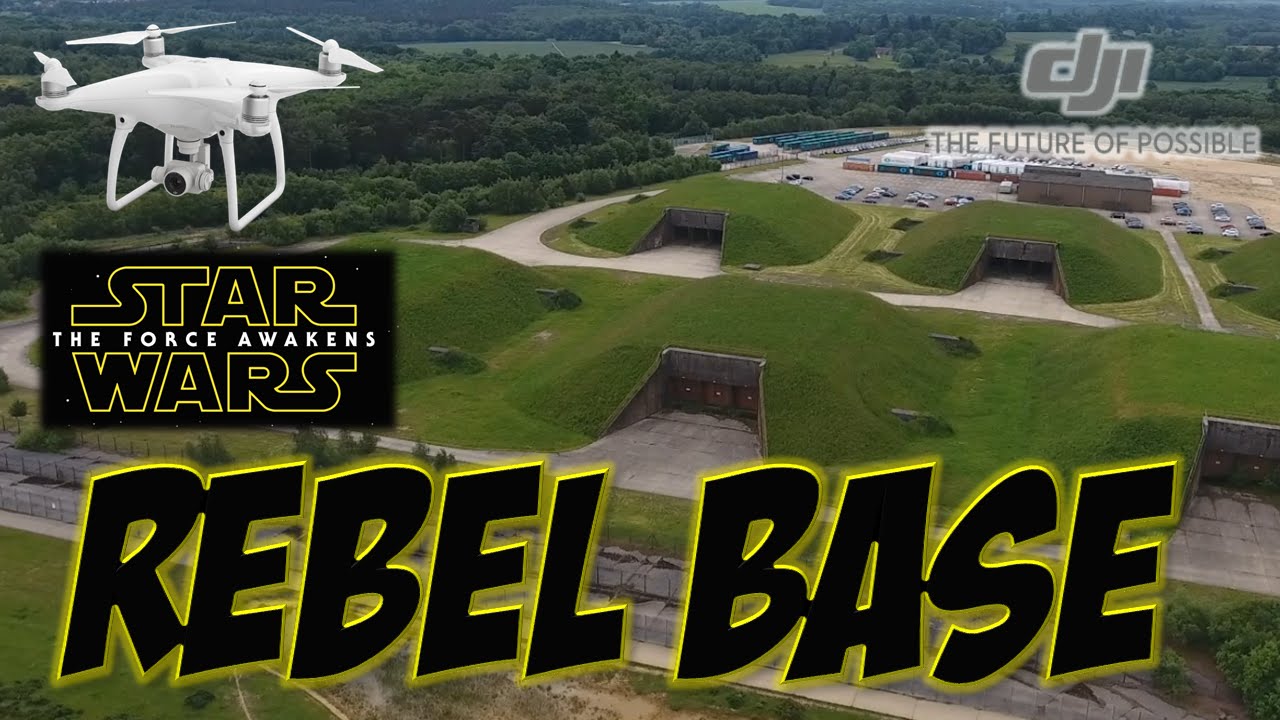 STAR WARS REBEL BASE - DJI Phantom 4 First Flight - YouTube