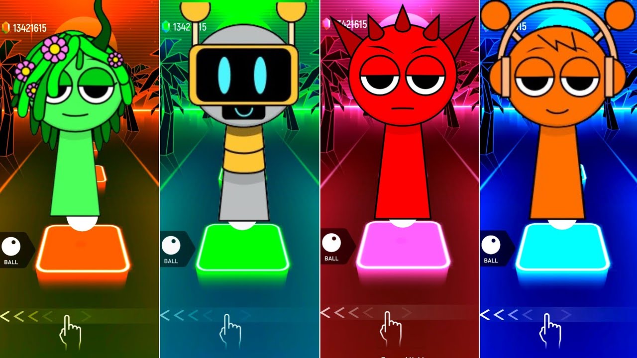 Sprunki Incredibox Music 🆚 Sprunki Reddy 🆚 Sprunki Pinki 🆚 Sprunki Sky ...