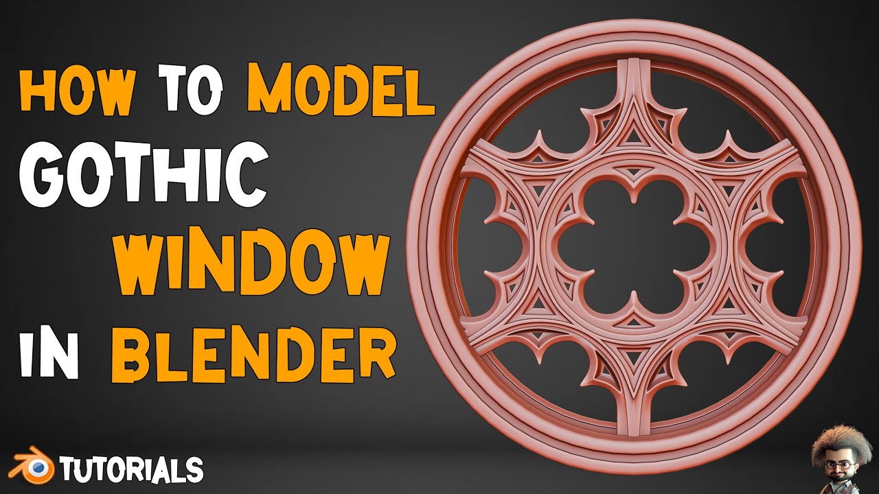 How To Model Gothic Window in Blender - YouTube