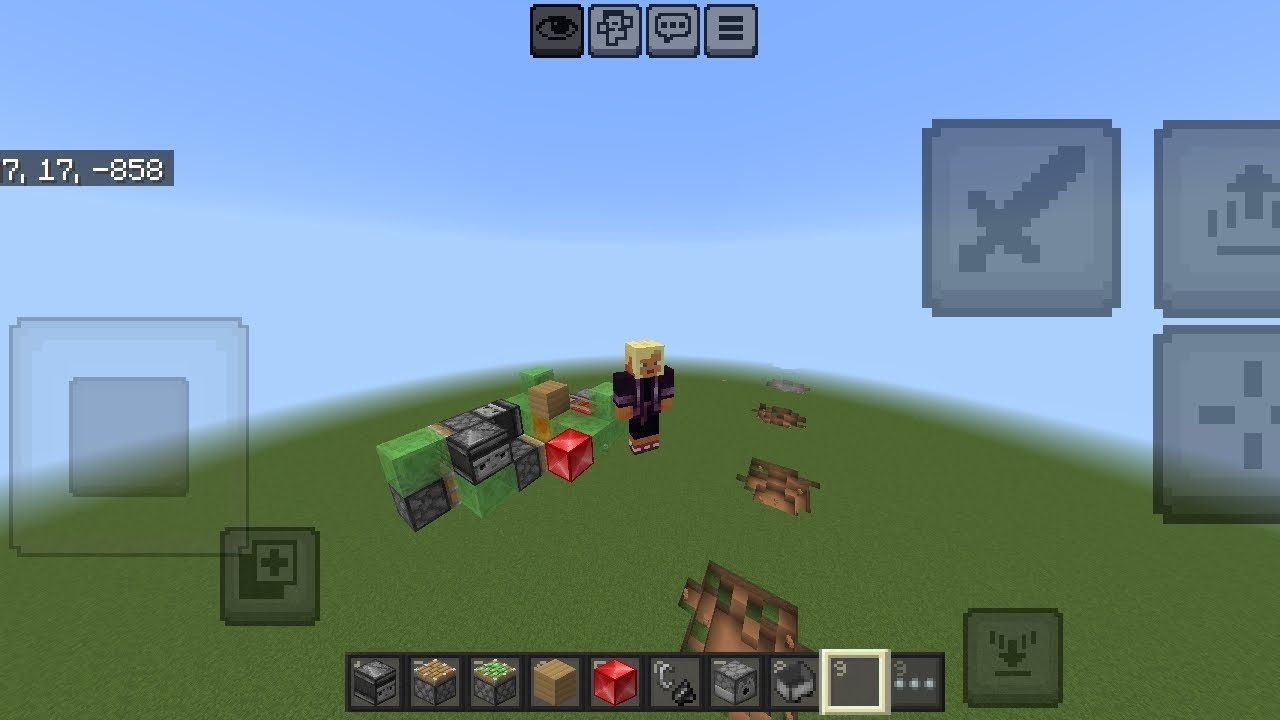 How to make a redstone bomber plane in Minecraft pe /bedrock edition ...