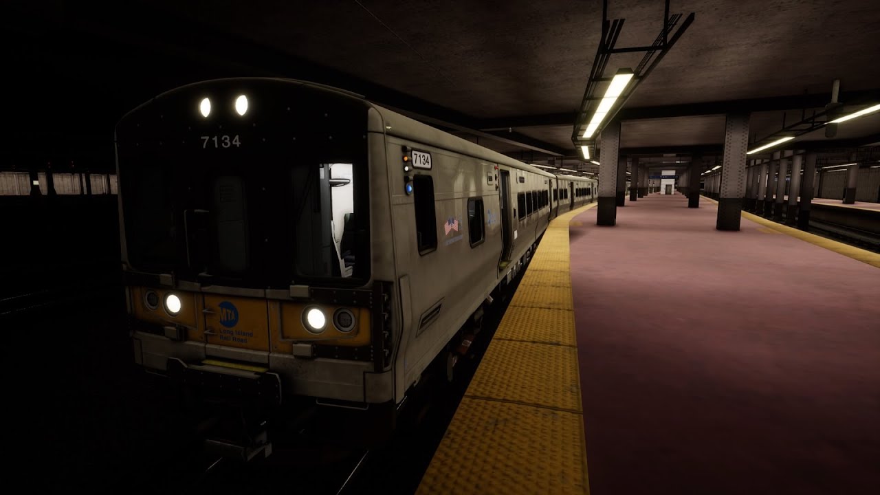 Train Sim World LIRR M7 startup from cold and drive from Westside Yard ...