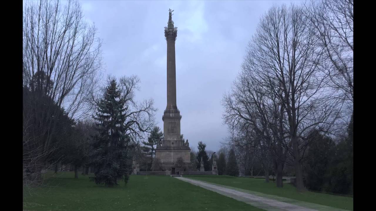 General Brock Monument - time lapse at dawn - YouTube