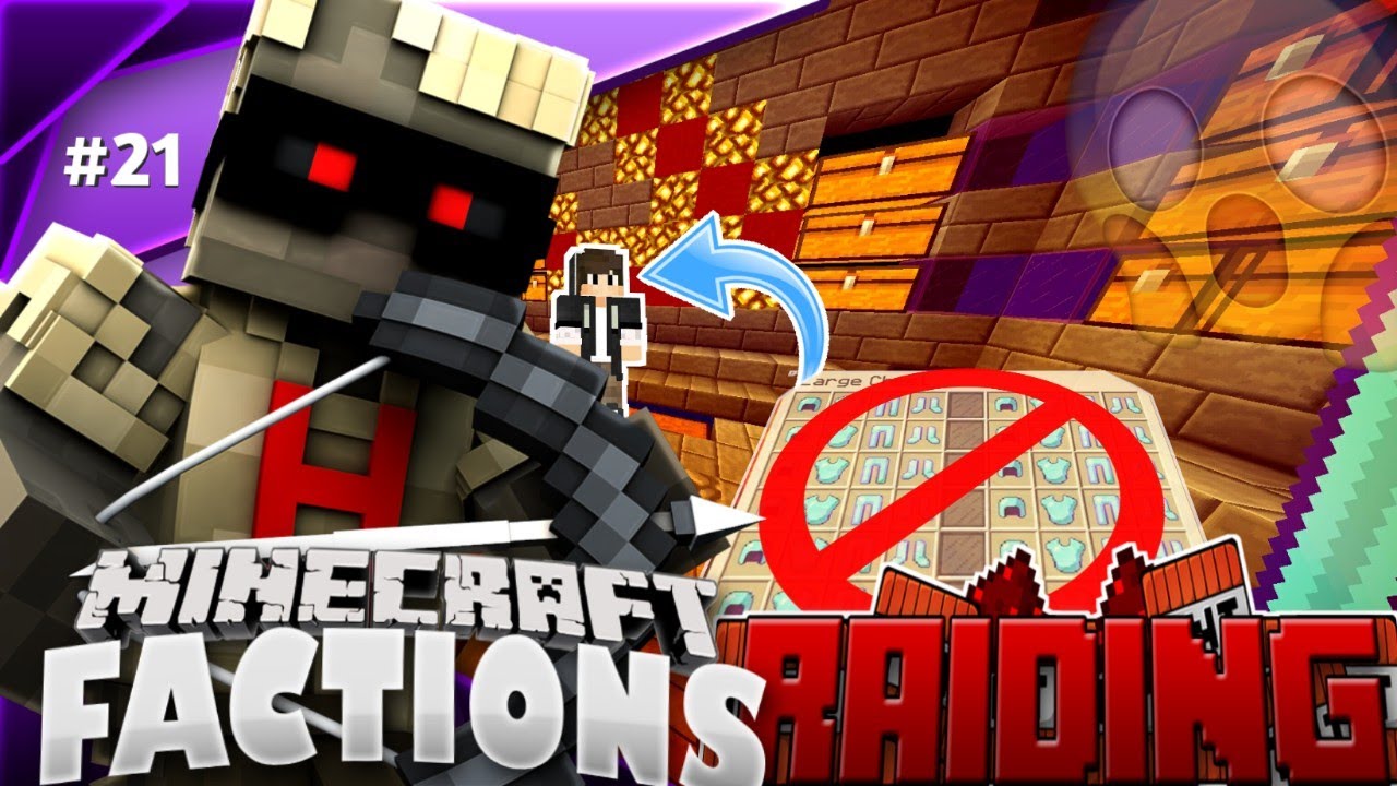 "WORST INSIDE RAID EVER"!|Minecraft PE Factions Server Let's Play #21 ...