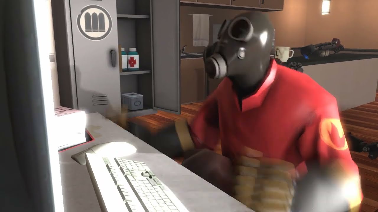 (Animation Archive) Pyro Breaks his Computer Very Sad TF2 Animation SFM ...