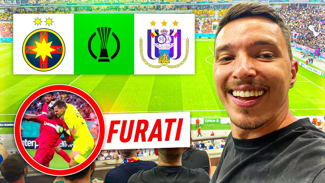 FURATI PE FATA DE ARBITRU IN FCSB VS ANDERLECHT 0-0! VLOG DE LA MECIUL ...
