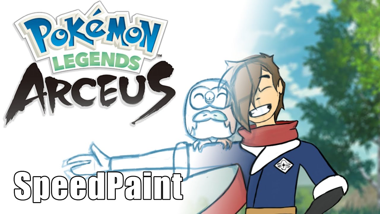 Pokemon Legends Arceus | OC Speedpaint [ROWLET] - YouTube