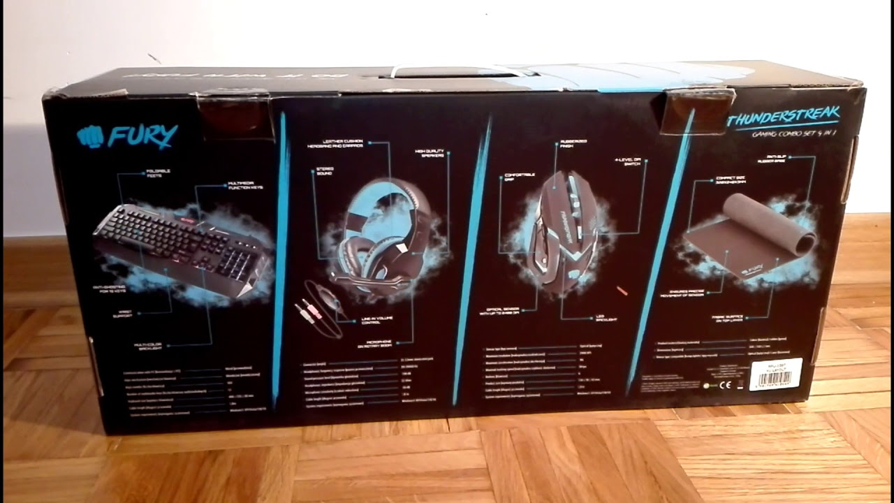 Unboxing FURY GAMING SET UP - YouTube