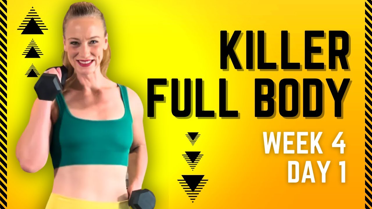 32 MINUTE KILLER FULL BODY WORKOUT // Week 4, Day 1 - YouTube