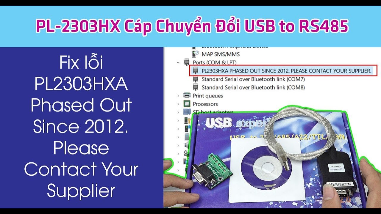 #122: PL-2303HX Cáp Chuyển Đổi USB to RS485 - Fix 100% Lỗi Phased Out ...
