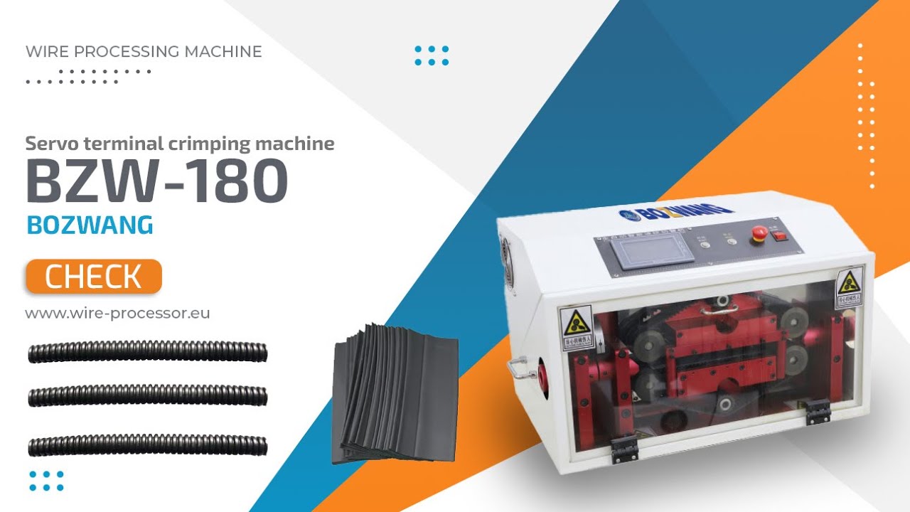 BZW-180 Automatic corrugated tube cutting machine - BOZWANG - ITS-AIM - #wireprocessing #itsaim ...