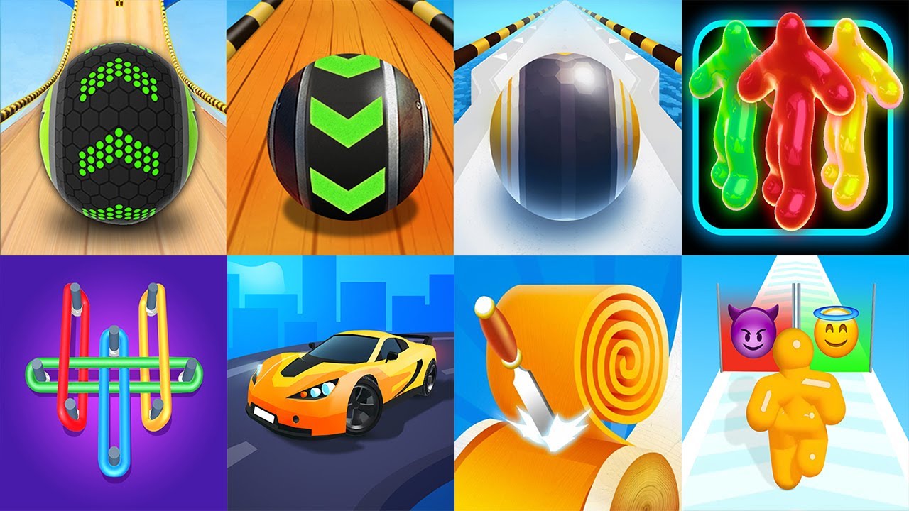 Going Balls VS Sky Rolling Balls Ball Run 2048 Blob Runner 3D Flag ...