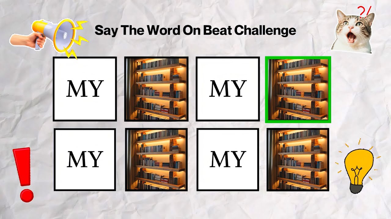 Say The Word On Beat Challenge | EASY MEDIUM HARD | Fast Rhythm Test ...