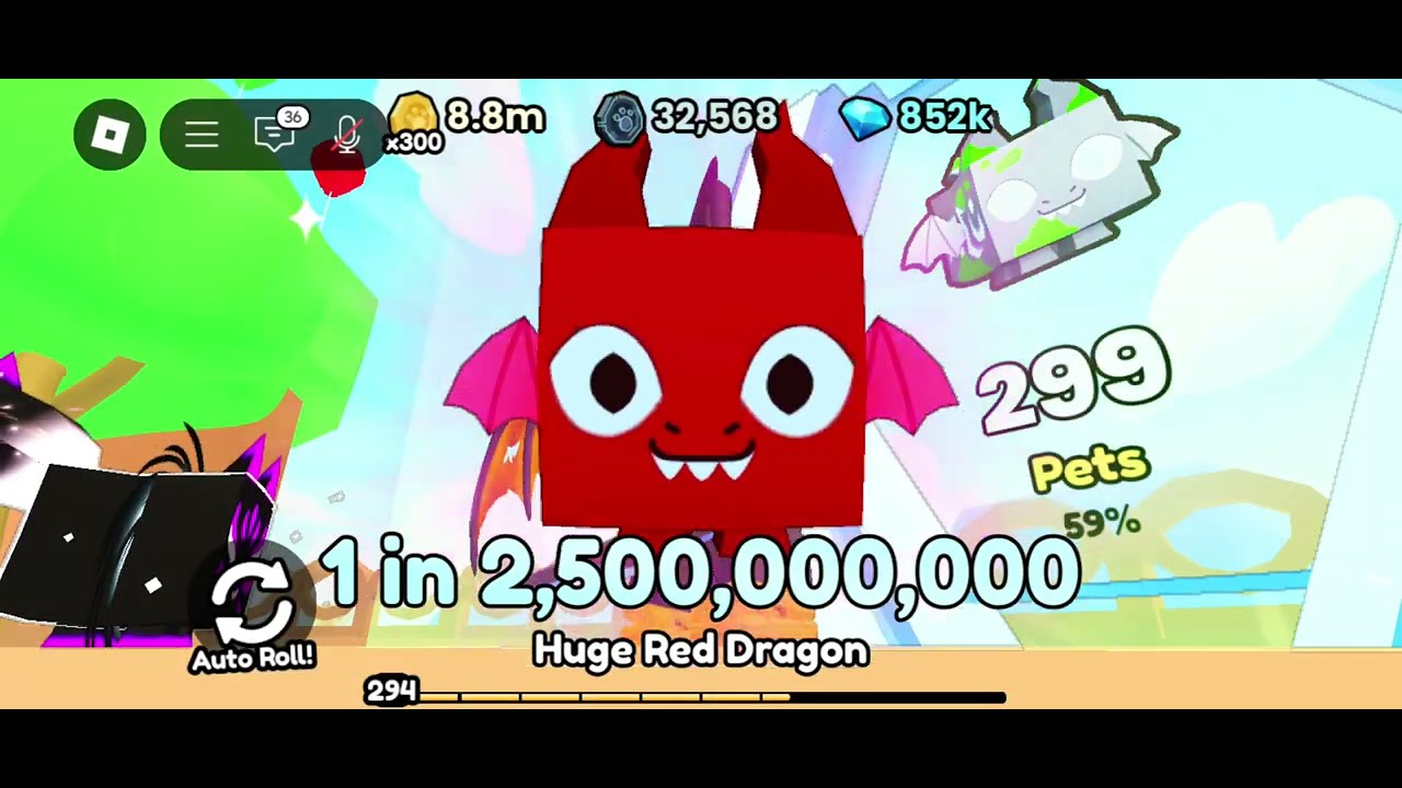 Pet Sim 99 Huge Red Dragon Cutscene - YouTube
