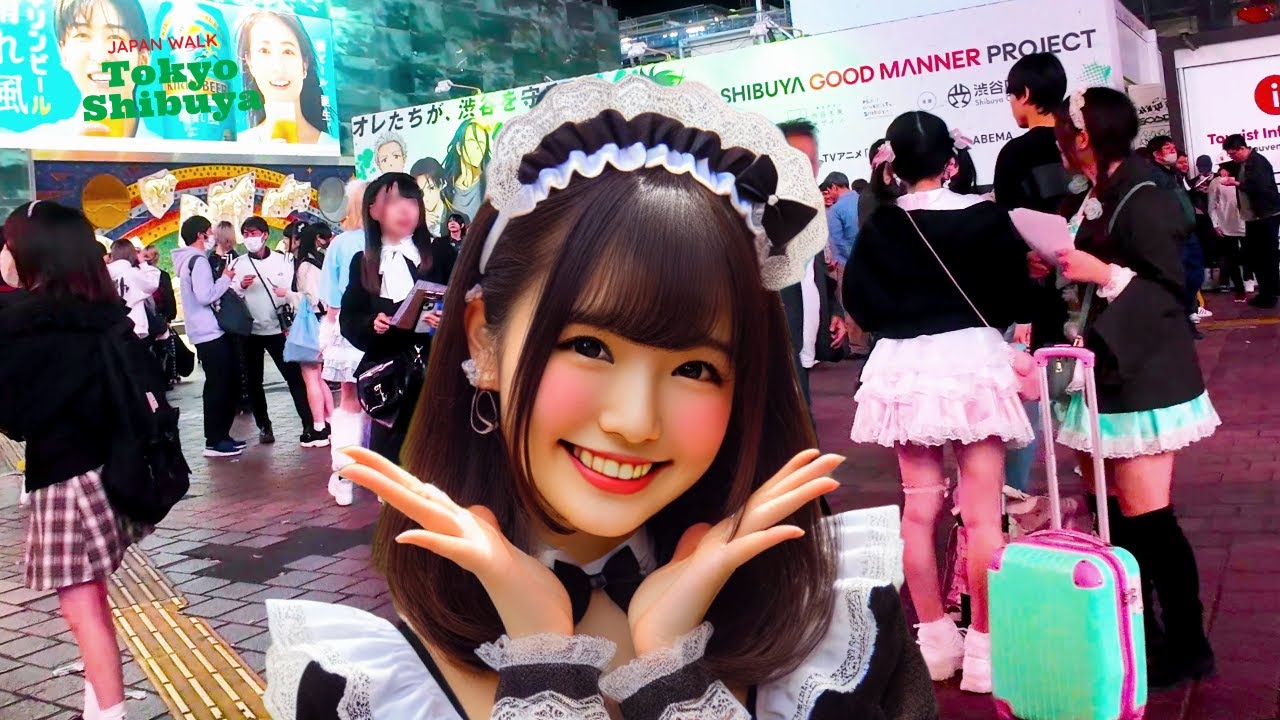 Tokyo Shibuya🐶Night Train♪💖4K non-stop 1 hour - YouTube