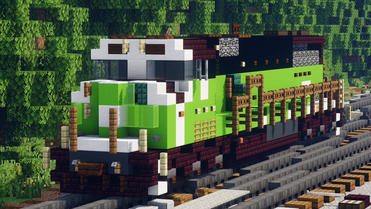 Minecraft Burlington Northern SD60M Train Tutorial - YouTube