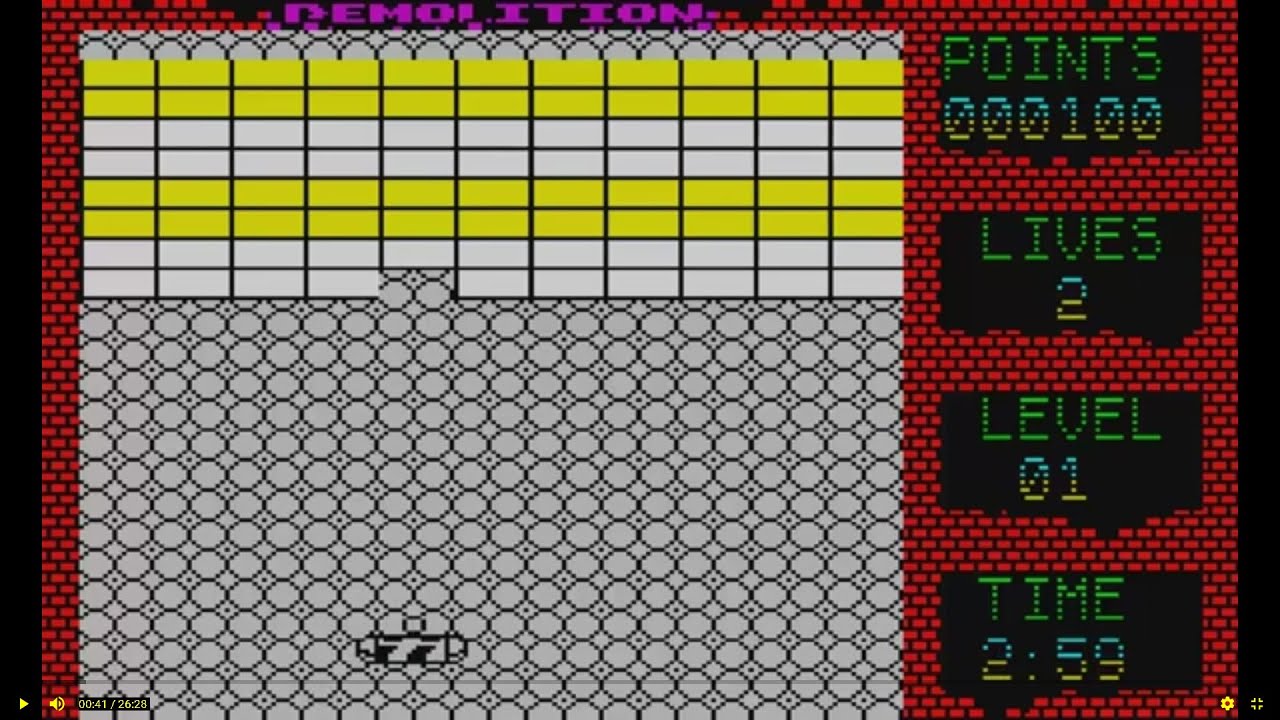 SINCLAIR ZX SPECTRUM Demolition 1993 Jonathan Cauldwell Incompilation ...
