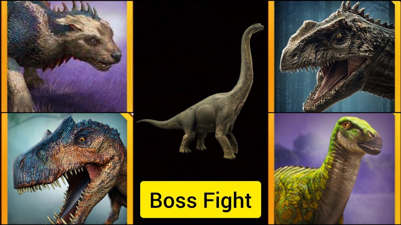 Brachiosaurus Boss fight | Jurassic world alive | Gameplay | - YouTube