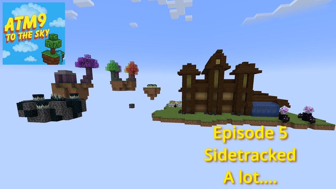 ATM 9 Skyblock EP 5 || All over the place - YouTube
