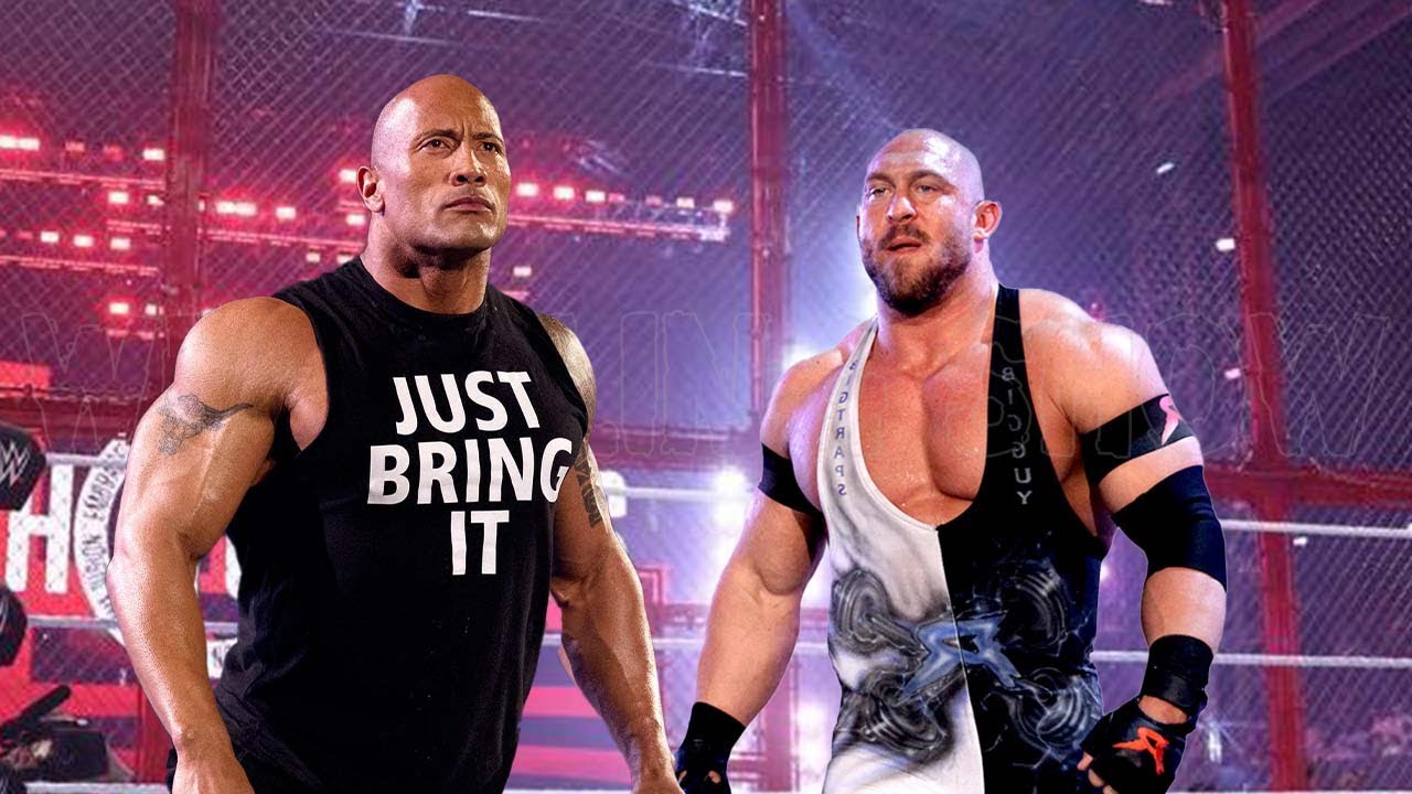 The Rock vs Ryback Hell in a Cell Match Wrestling Show - YouTube