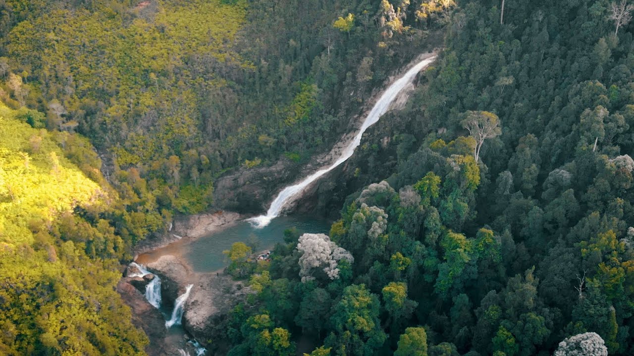 We camped at this beautiful spot Berkelah waterfalls Malaysia - YouTube