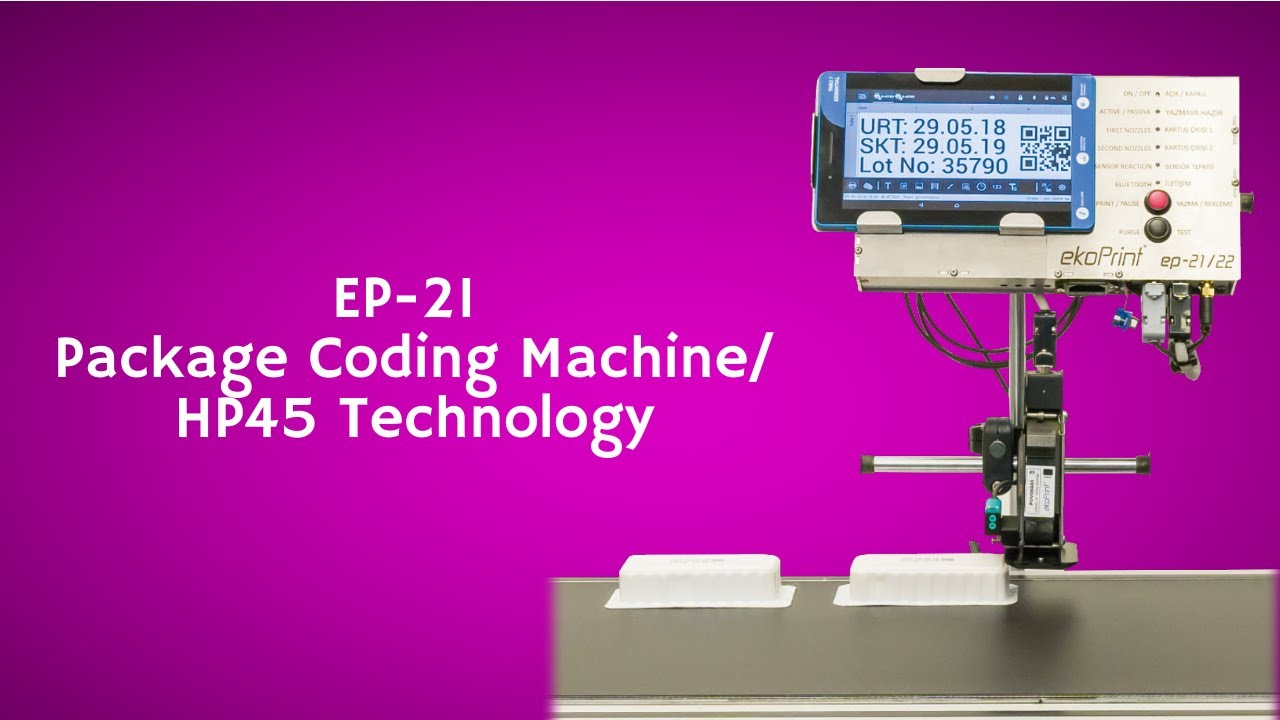 #ambalaj #ambalajkodlama #hp45 EP-21 Package Coding Machine/HP45 ...