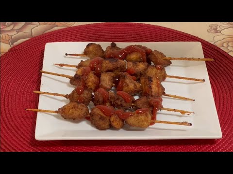 Chicken kabab sticks - YouTube