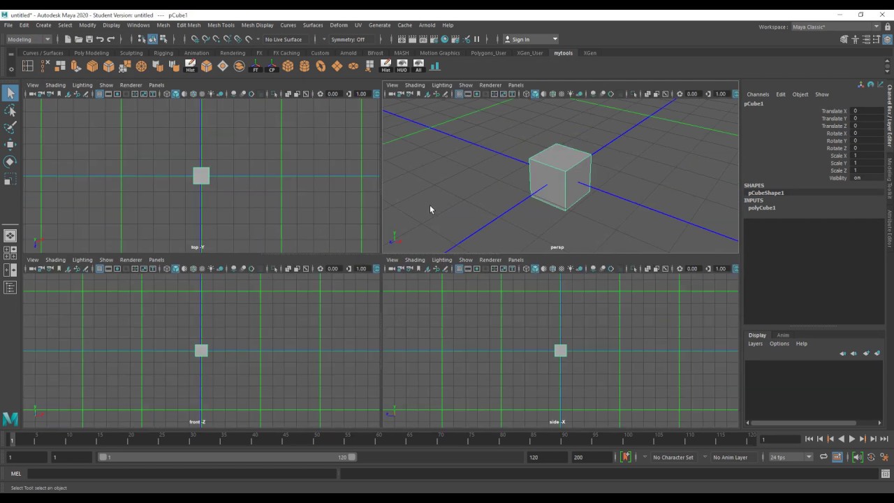 Lecture 01 Part A: Maya Basics and Homework - YouTube