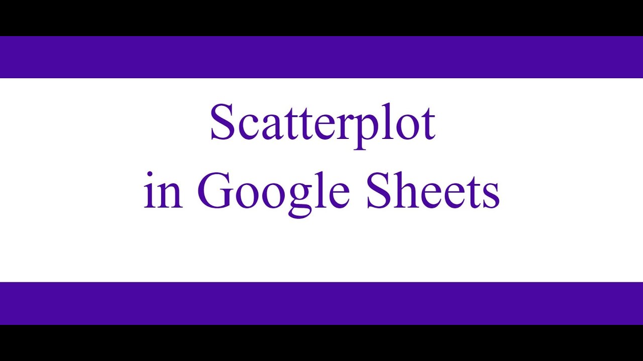 Spreadsheets: Creating a Scatterplot in Google Spreadsheets[ Novice ] - YouTube