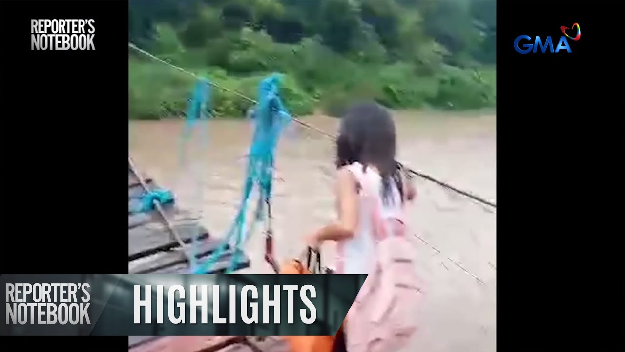 Sira-sirang hanging bridge sa Bulacan, ginagamit pa rin ng mga ...