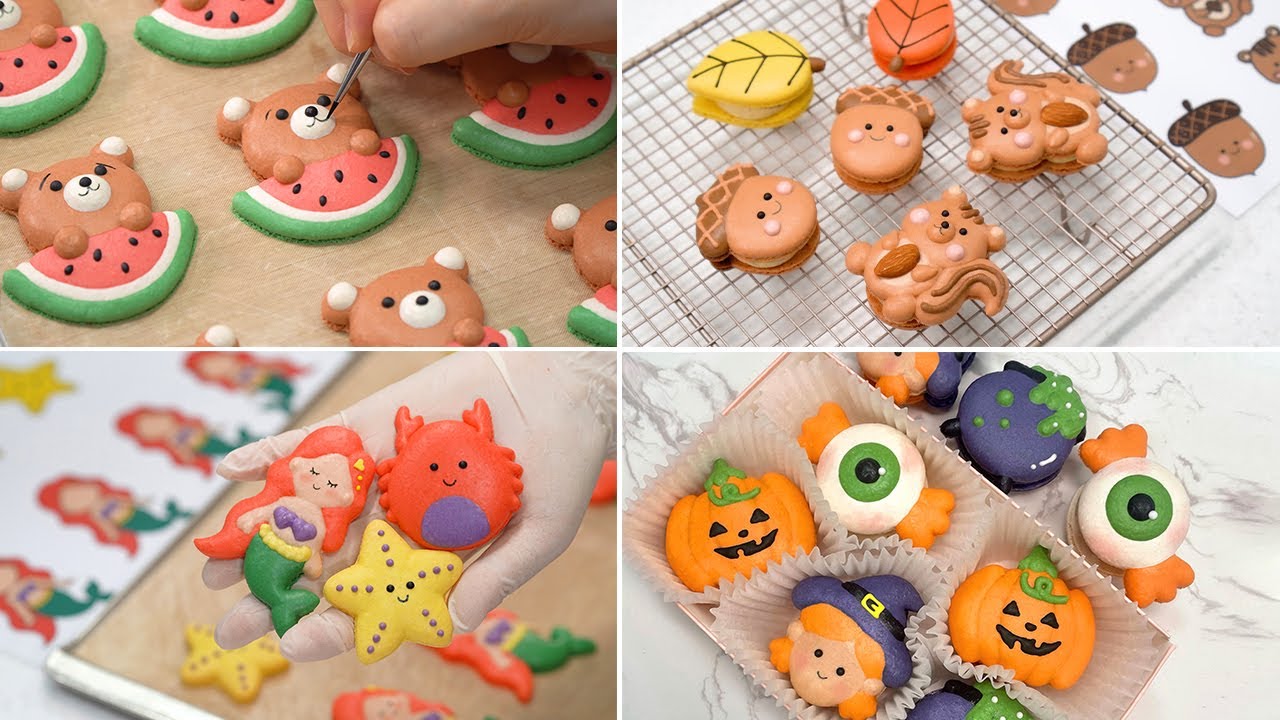 Collection of piping macarons for your deep sleep (vol.2) 숙면을 위한 마카롱 ...