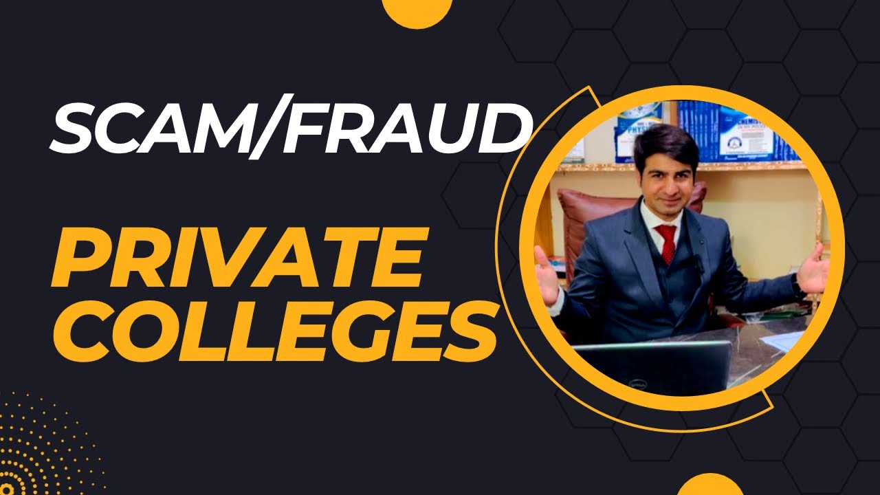 Scam of private Colleges - YouTube