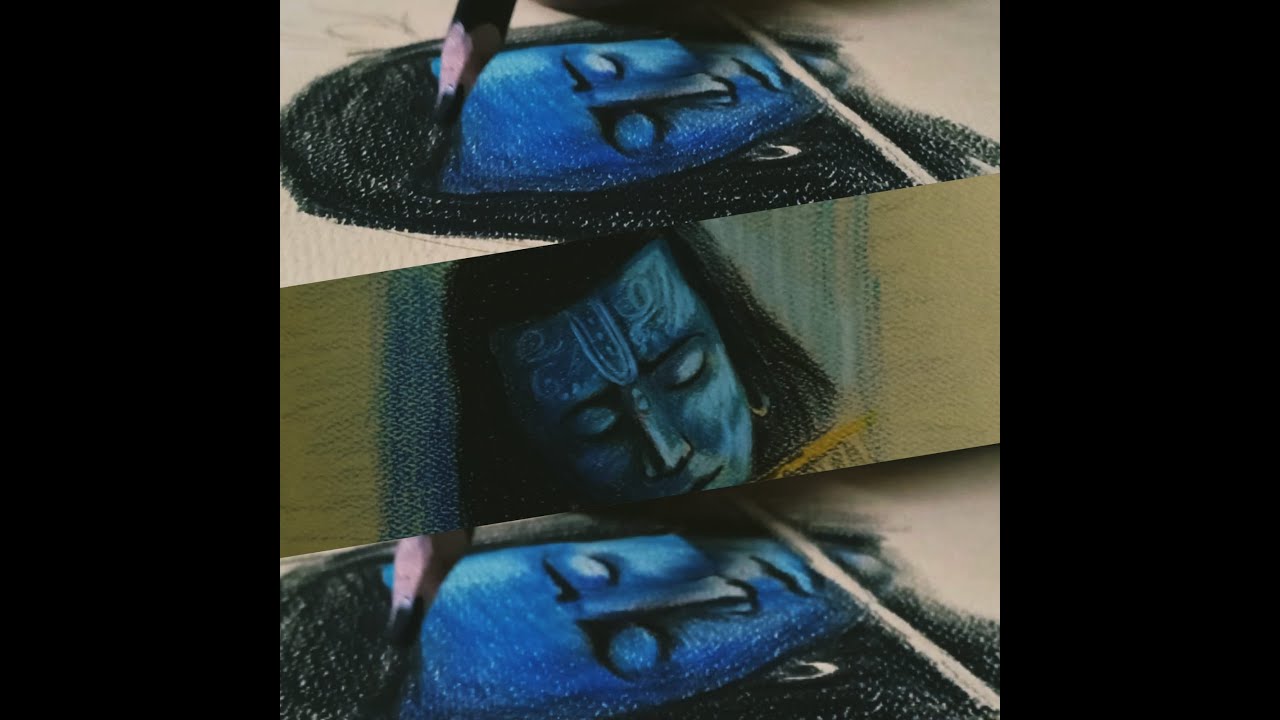 Lord Krishna Sketch | How to Draw Krishna | Easy Drawing Trick | Shree ...