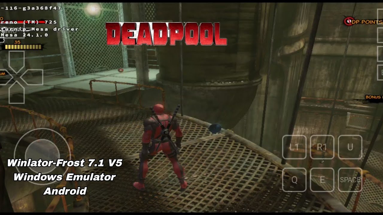 Deadpool Gameplay (HD) Winlator Emulator Android Windows Emulator 7.1 ...