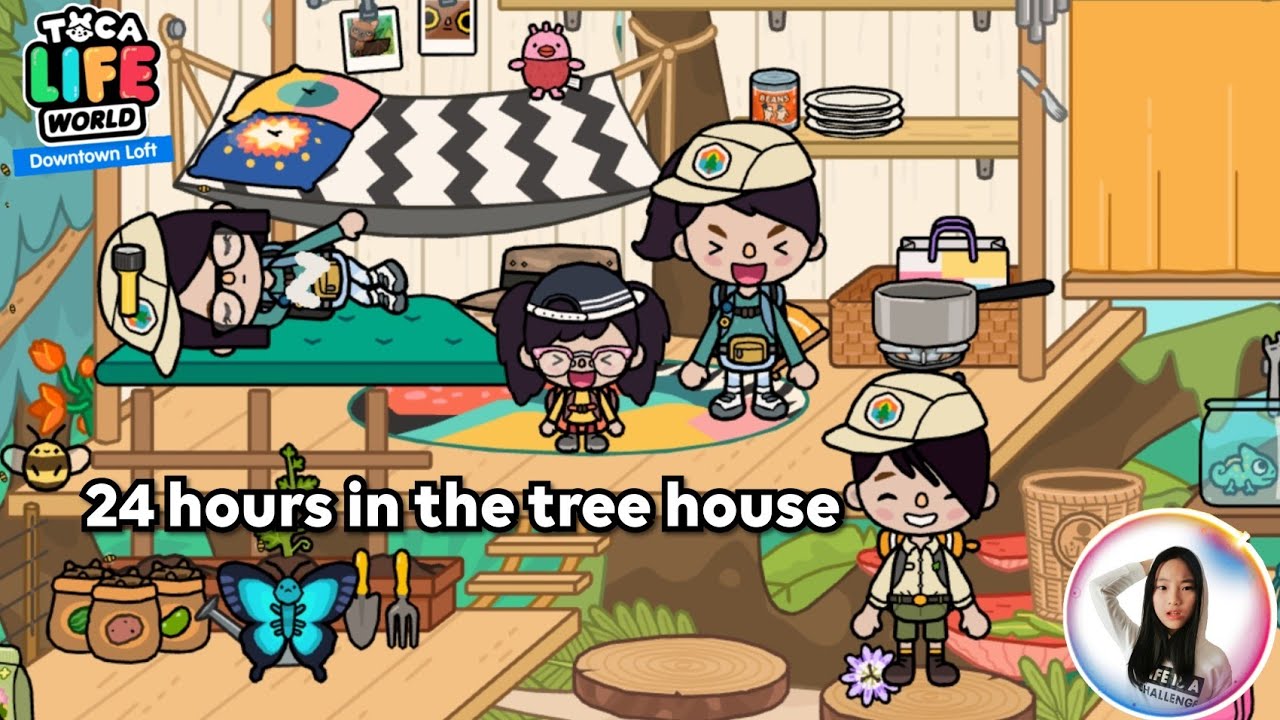 Toca life world | 24 hours in the tree house - YouTube