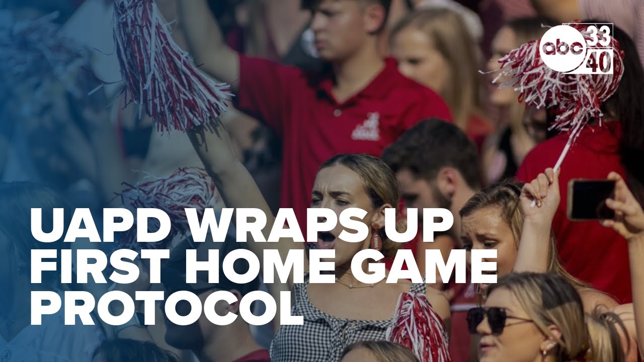 UA police wraps up safety protocols for first home game - YouTube