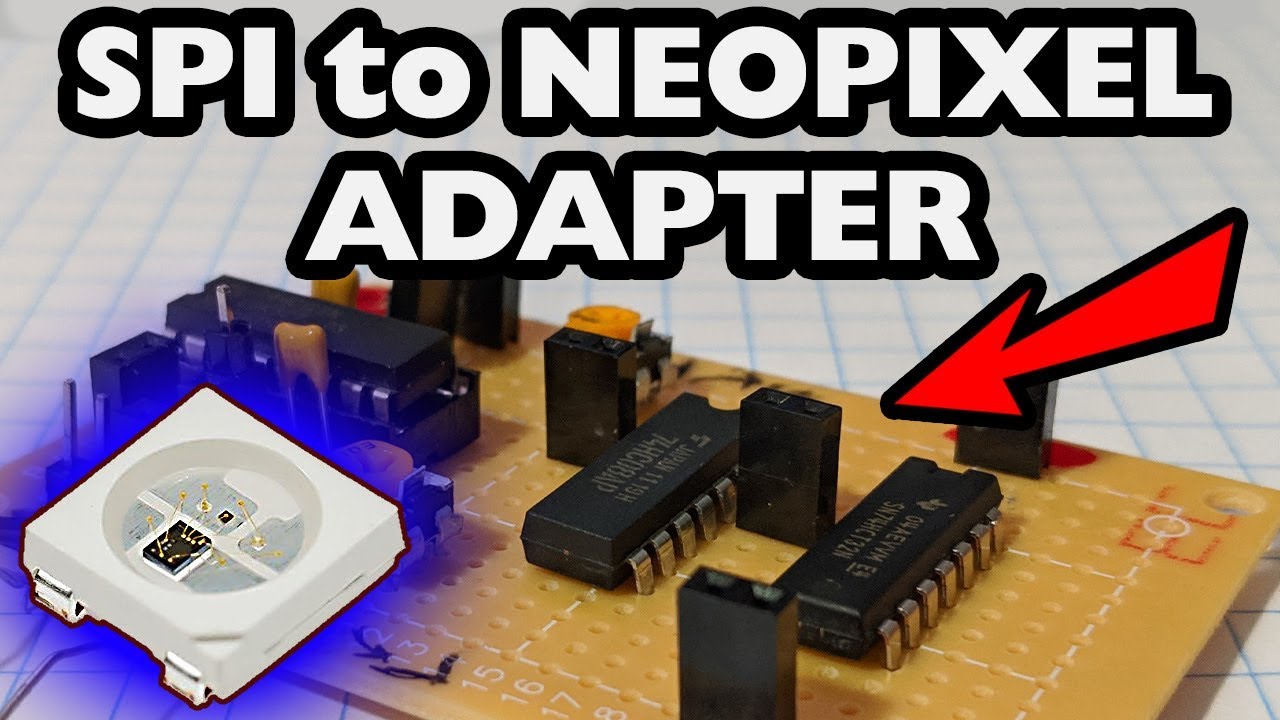 SPI to Neopixel Adapter - YouTube