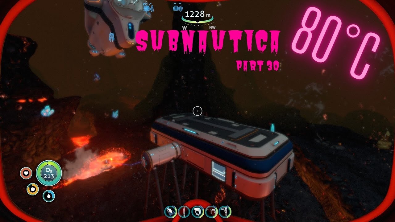 building base in lava zone! - subnautica - part 30 - YouTube