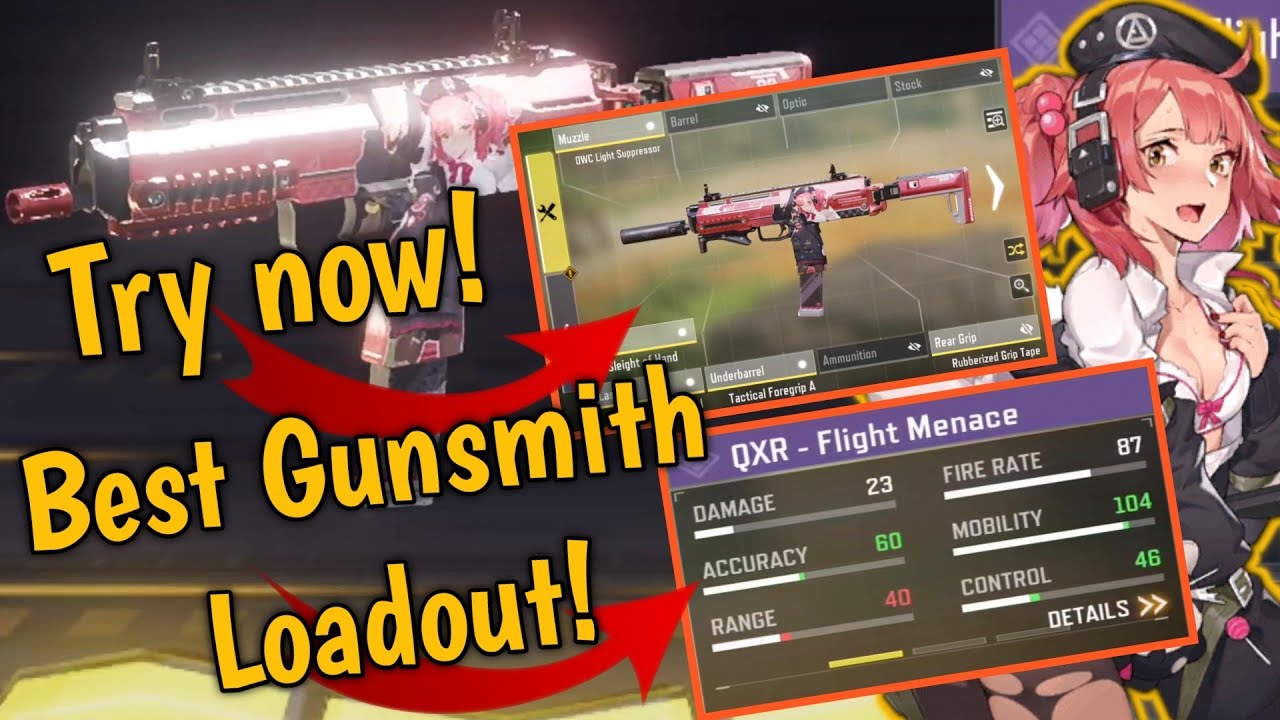 CODM X GIRLS FRONTLINE QXR - FLIGHT MENACE BEST LOADOUT SEASON 7 HEAT ...